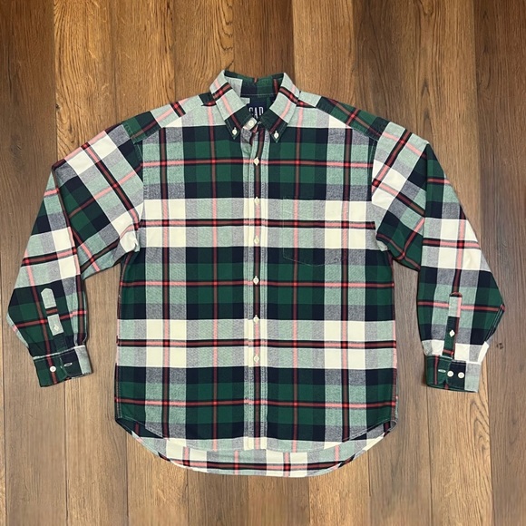 GAP | Shirts | Vintage Gap Flannel Blue Box Tag | Poshmark